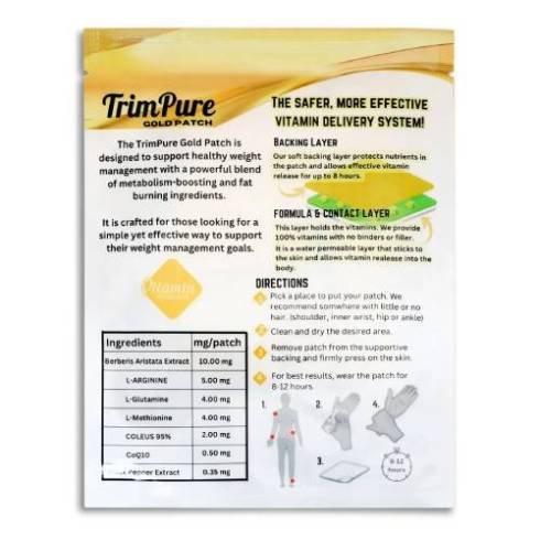 TrimPure Gold Patch® | Official Site | Rapid Weight Loss Patch | Natural Fat-Burning Solution